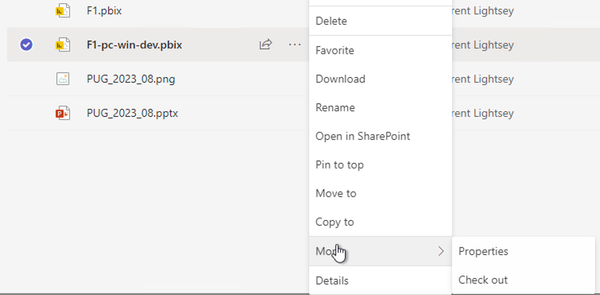 How do I do Version Control in Power BI?