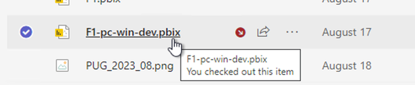 How do I do Version Control in Power BI?